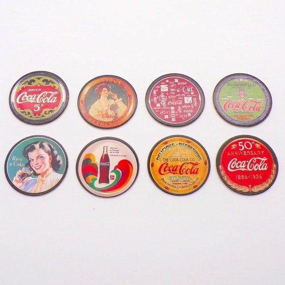 Coca Cola | Other | Coca Cola Pogs Series Complete Set Of 8 | Poshmark